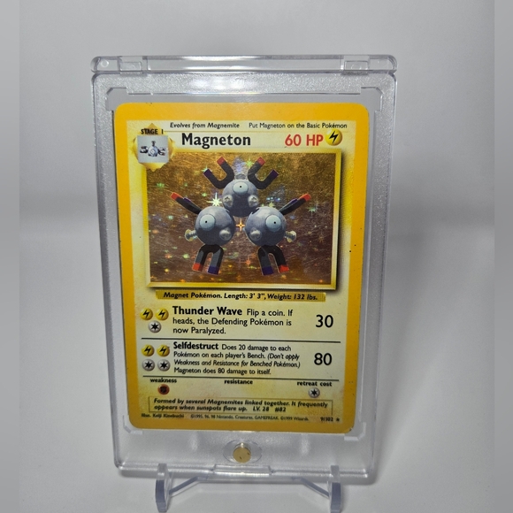 Pokemon | Toys | Listing Magneton Base Set Holo Vintage Pokmon Card 999 ...
